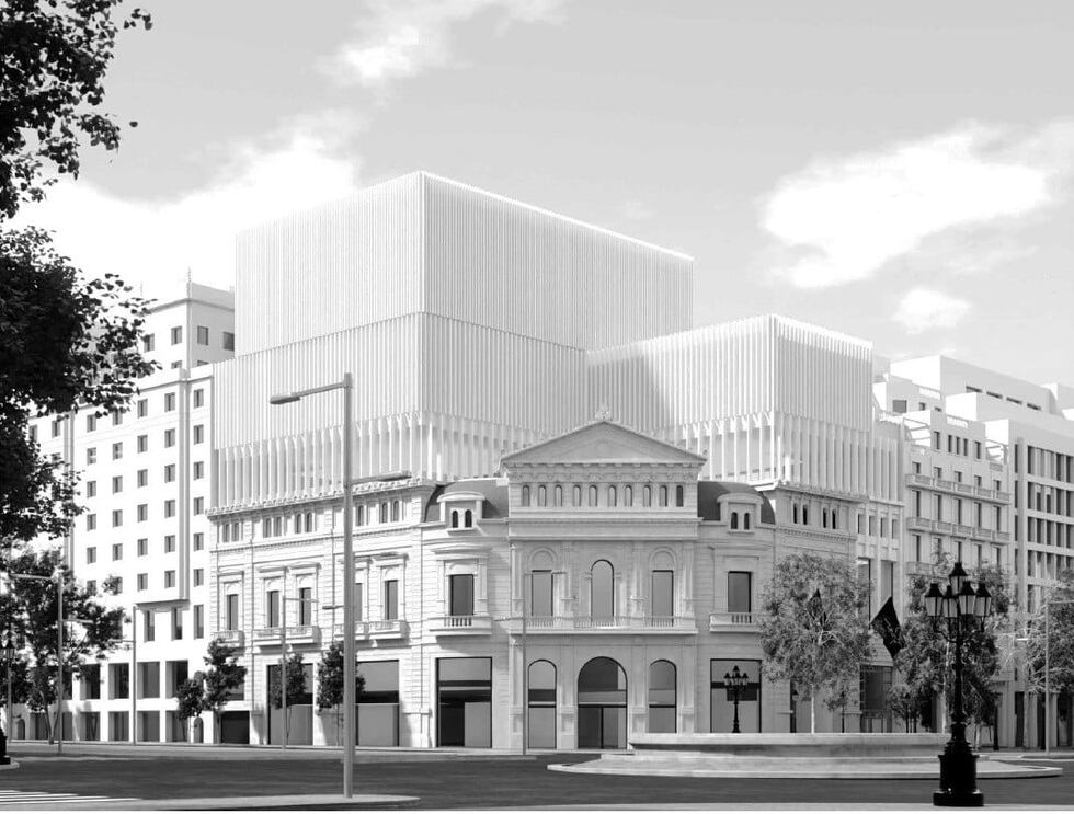 Primer paso en la ampliación del cine Comedia para alojar el Museo Carmen Thyssen de Barcelona ...