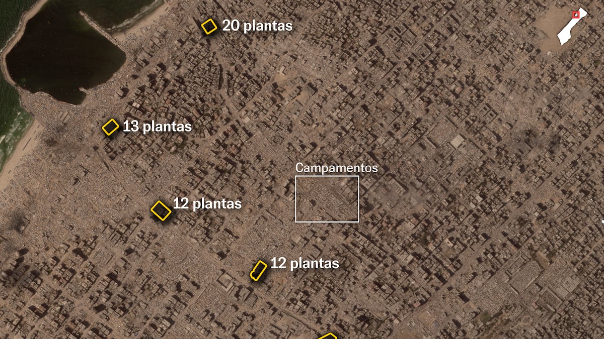 Mapas | Las torres de pisos, blanco de la invasión israelí en Ciudad de ...
