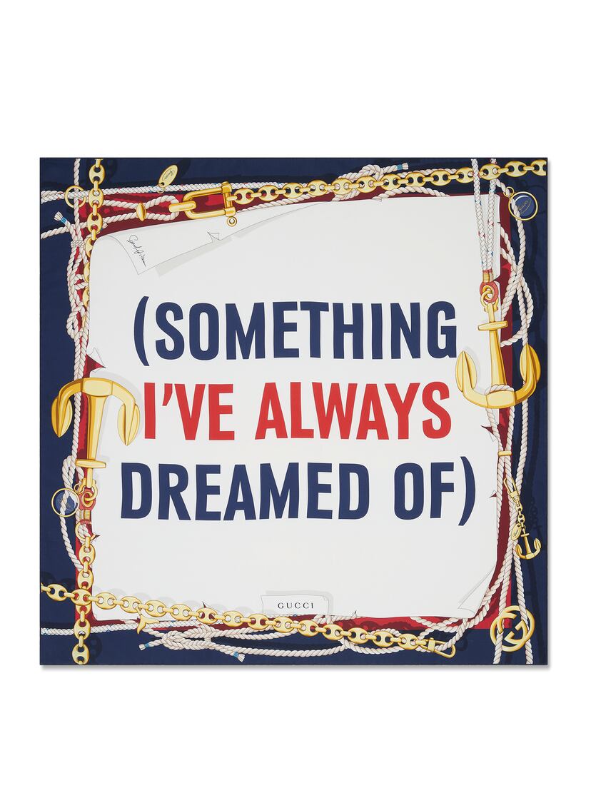 Cuando un pañuelo es un lienzo: Gucci convierte uno de sus productos ...