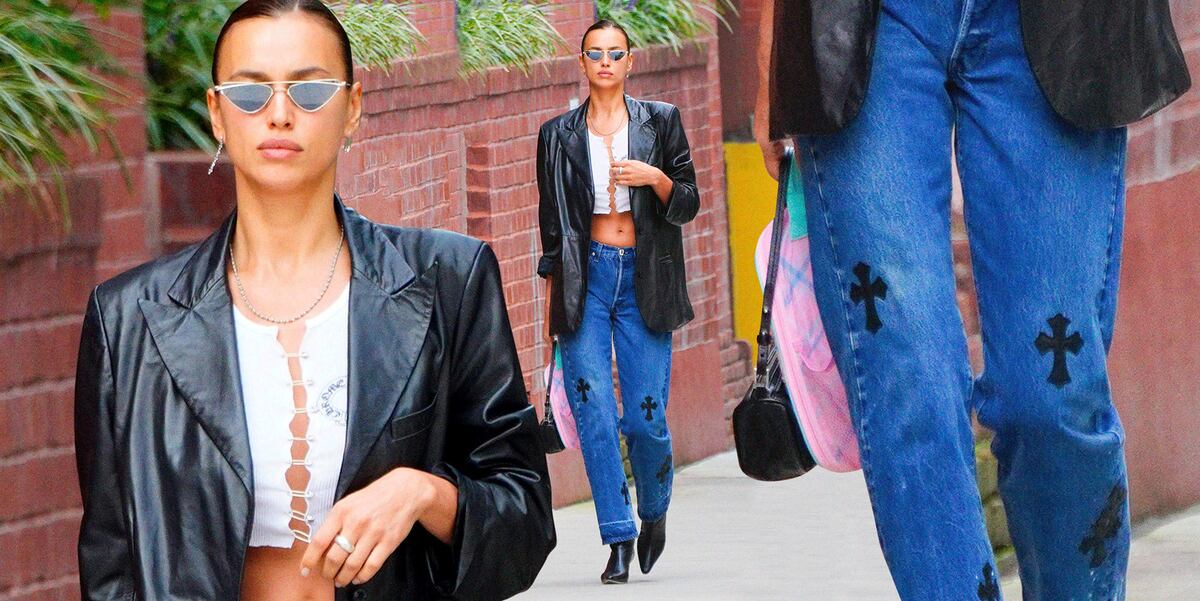 ¿Qué tienen de especial los vaqueros de Irina Shayk para que cuesten ...