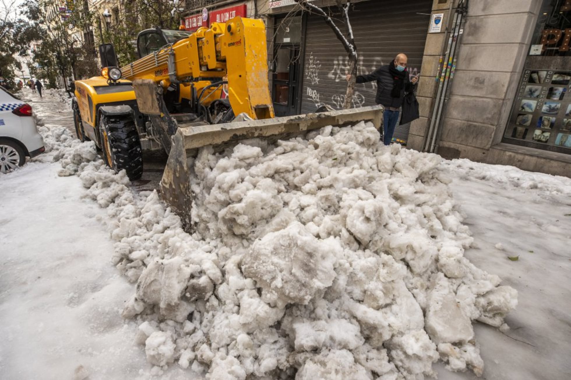 Madrid, sepultado bajo la nieve de la borrasca ‘Filomena’, en imágenes ...