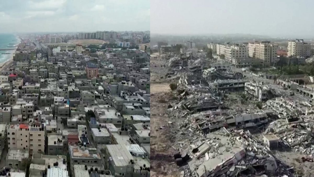 Vídeo | Gaza, antes y después de los bombardeos | Vídeos | EL PAÍS