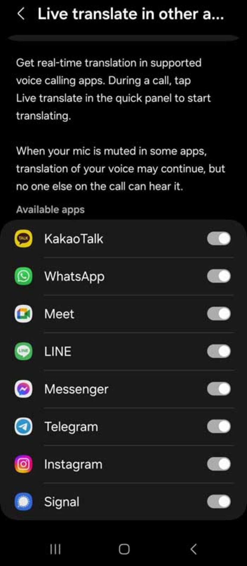 Live Translate de Samsung funcionará en todas las apps de llamadas más ...