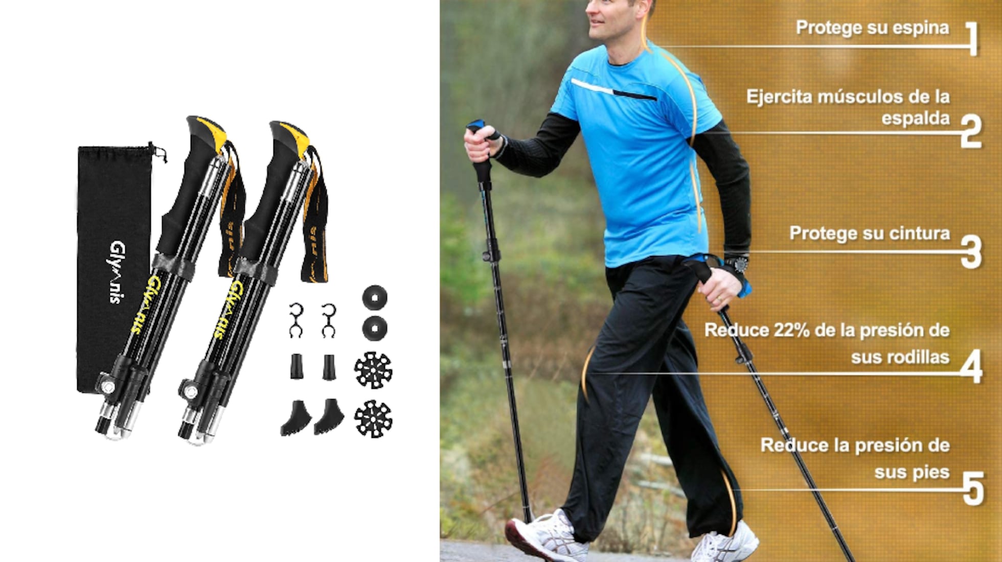 Plegables, ligeros y con regulación de altura: así son los bastones de ...