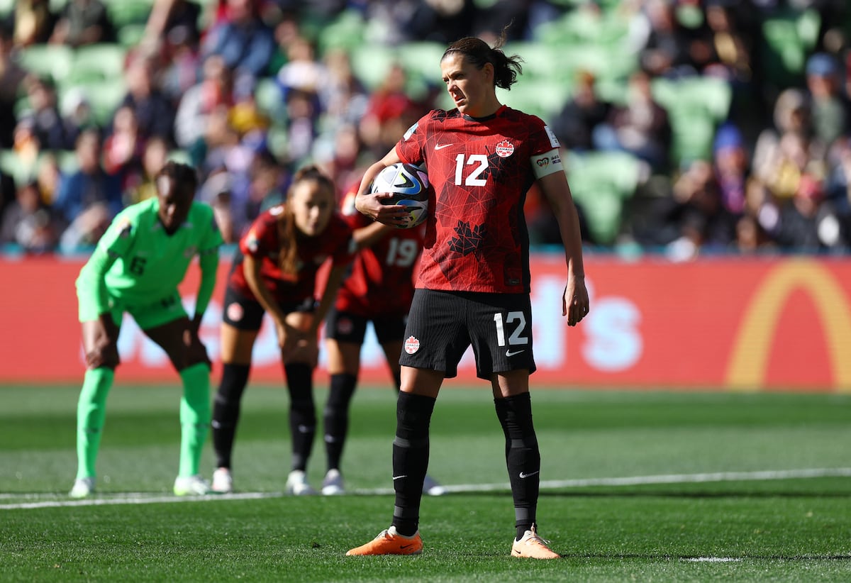 Christine Sinclair, the top national team goal scorer who achieved pay ...