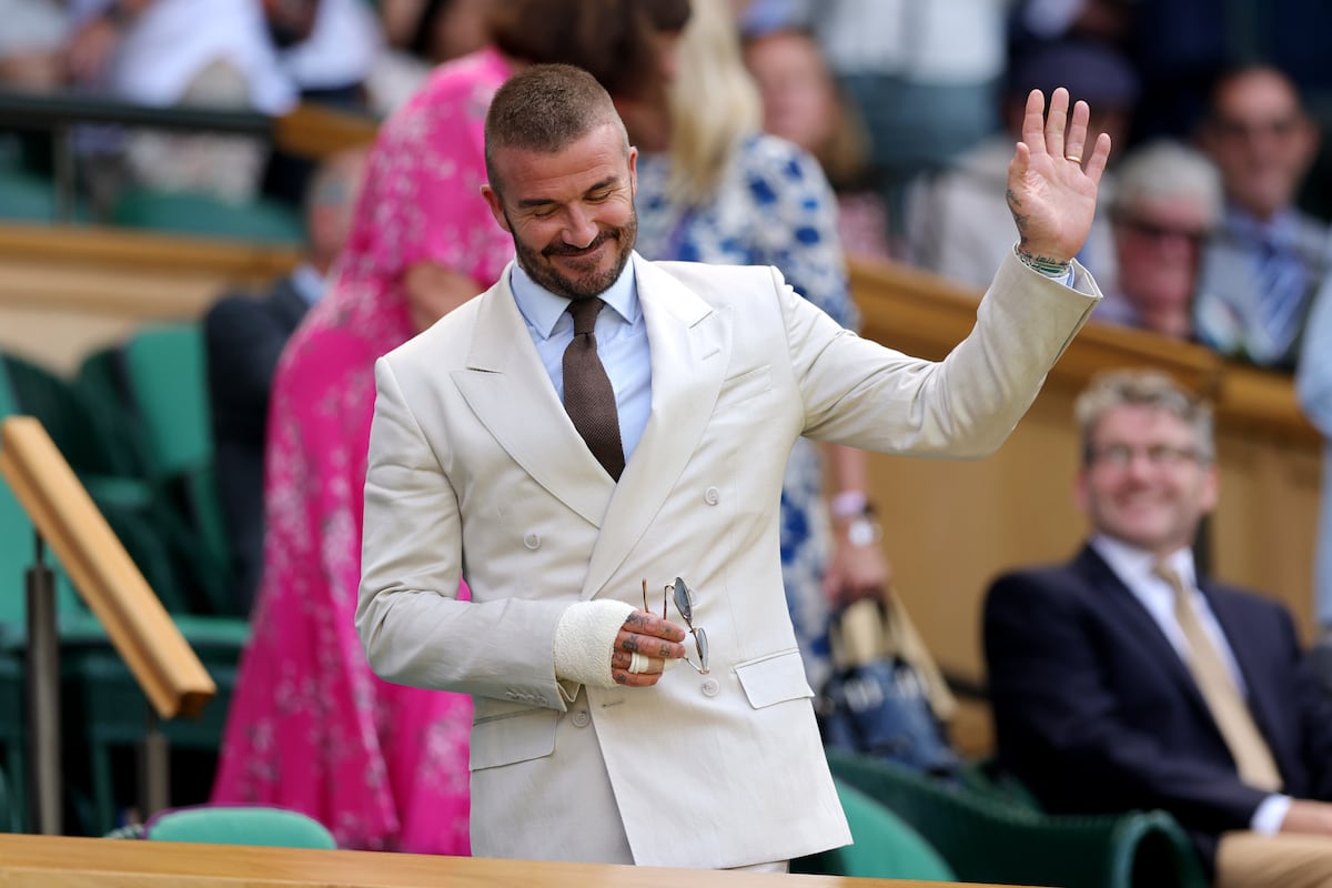 David Beckham aparece en el palco real de Wimbledon tras su ingreso ...