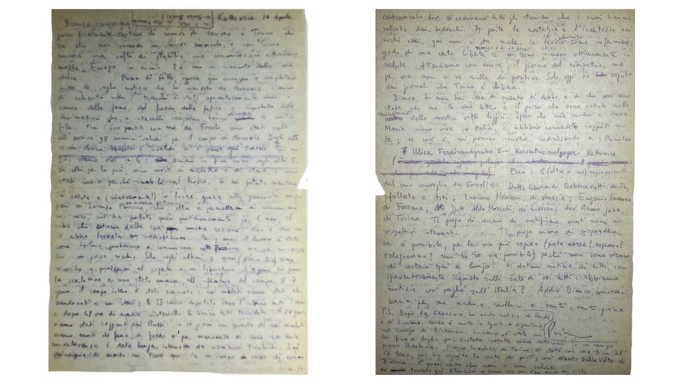 Sale a la luz la primera carta de Primo Levi tras ser liberado en ...