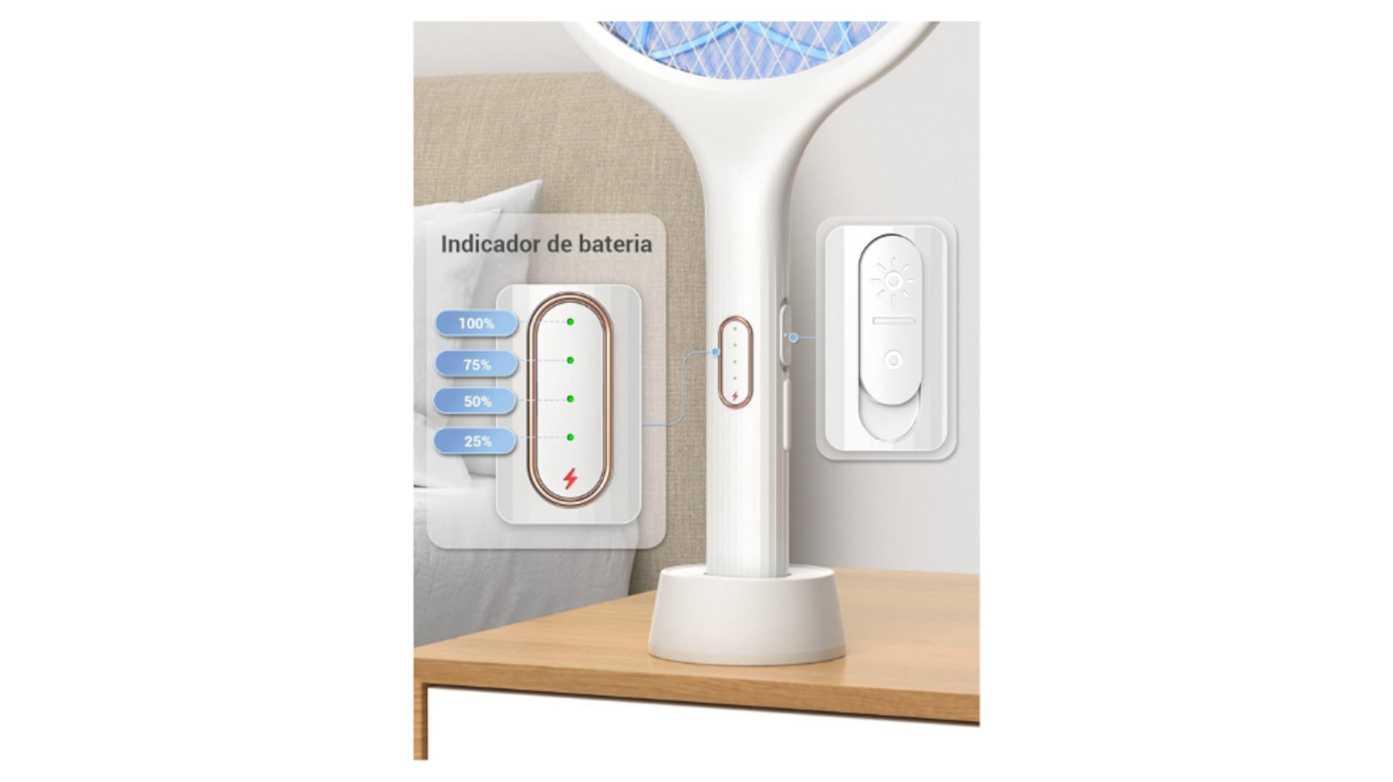 Adiós a moscas y mosquitos al instante con esta raqueta eléctrica (se ...