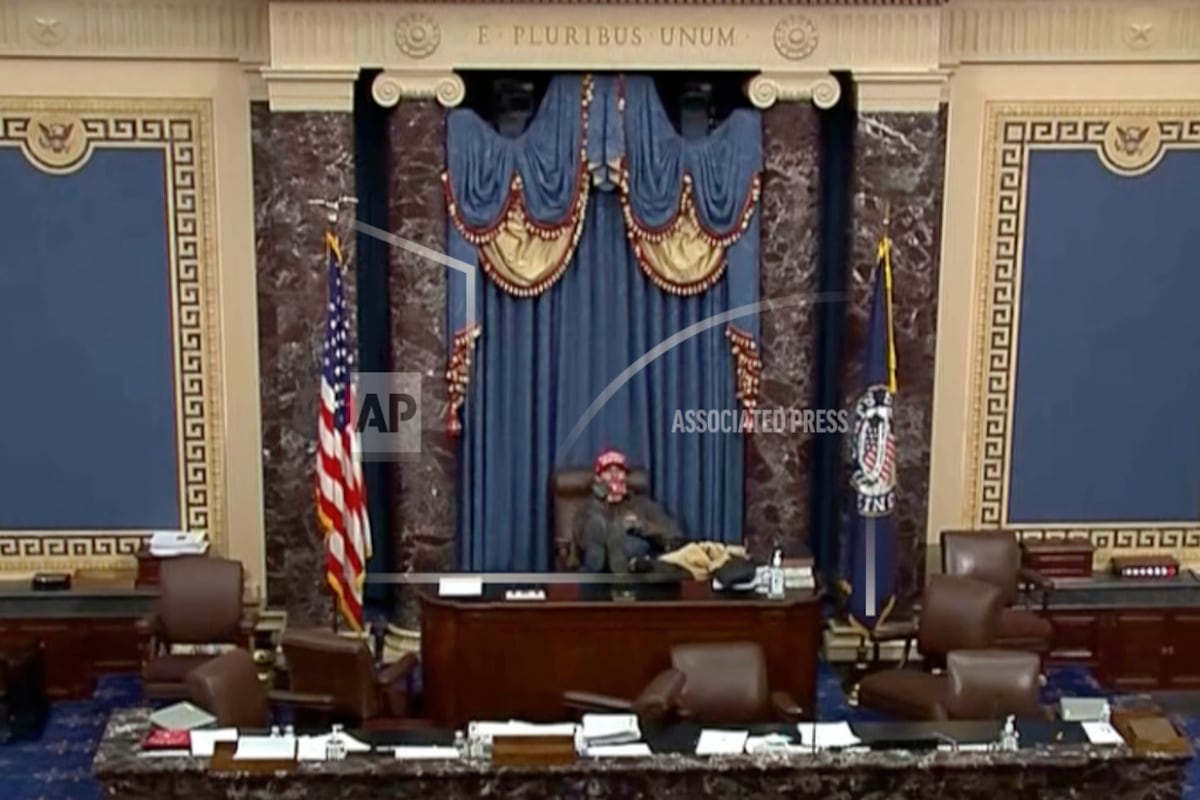 High school student who sat in Pence’s chair during Capitol riot is ...