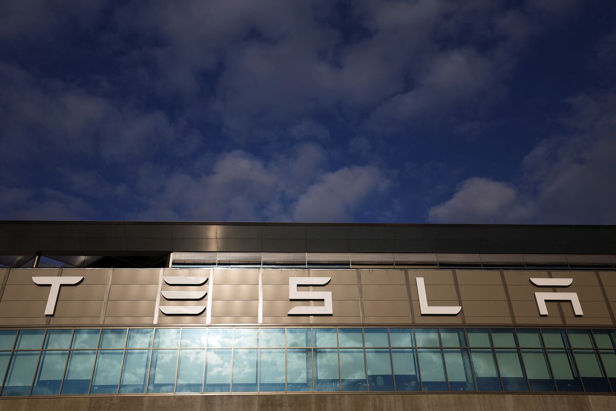 Production at a Tesla plant near Berlin is halted after a power outage ...