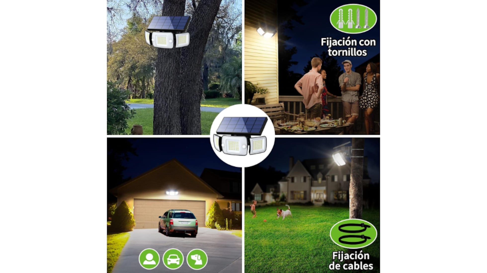 El foco solar ideal para la casa: potente, resistente al agua y con ...