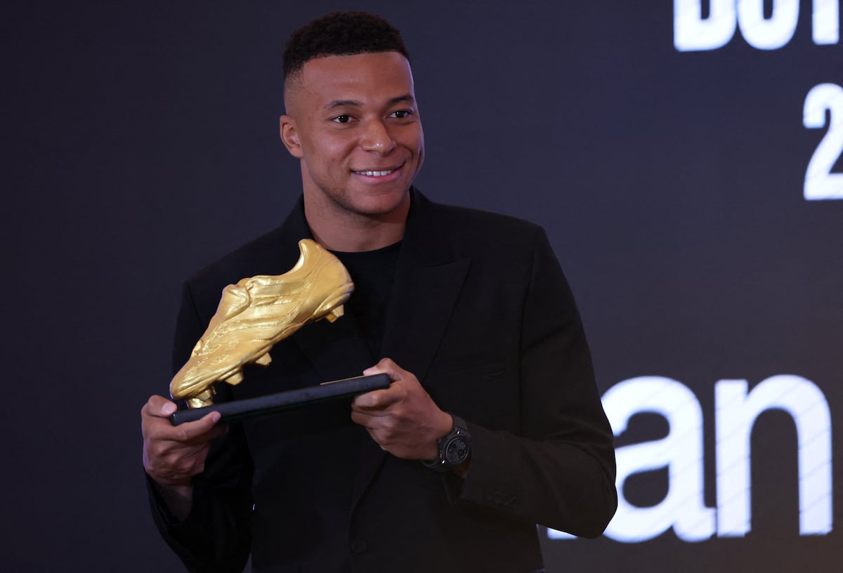 Mbappé recoge la Bota de Oro: “Gracias a los compañeros por sacar la ...