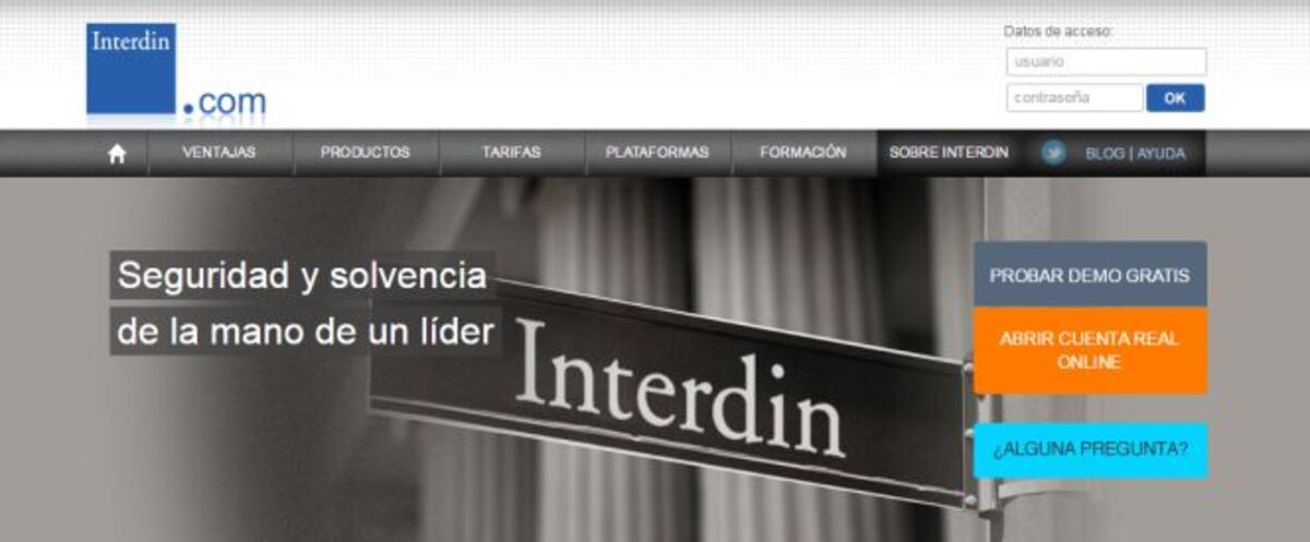 El siguiente eslabón del grupo, al borde del abismo: Interdin ...