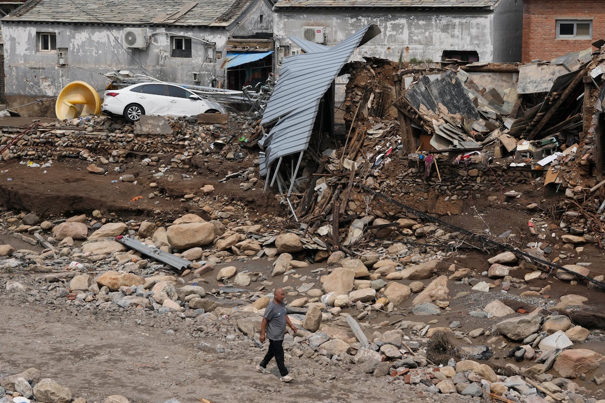 El tifón Doksuri y su impactante paso por China, en imágenes | Fotos ...