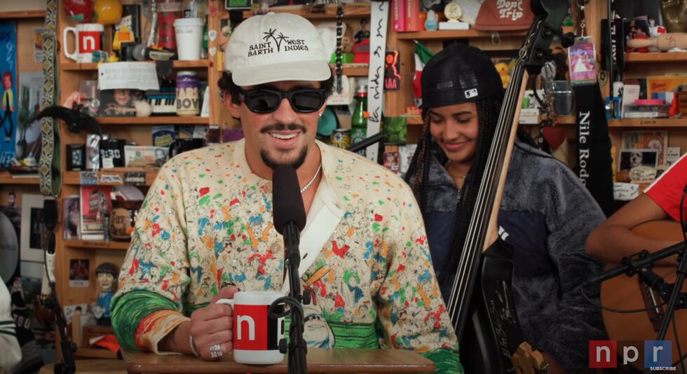 Bad Bunny brings the energy and sounds of Puerto Rico to the Tiny Desk ...
