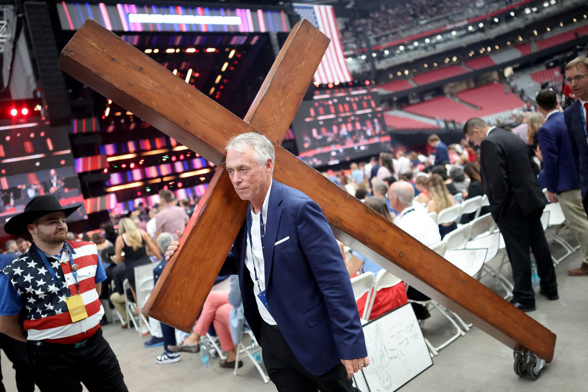 Trump honors Charlie Kirk as a martyr in a memorial mixing religion and ...