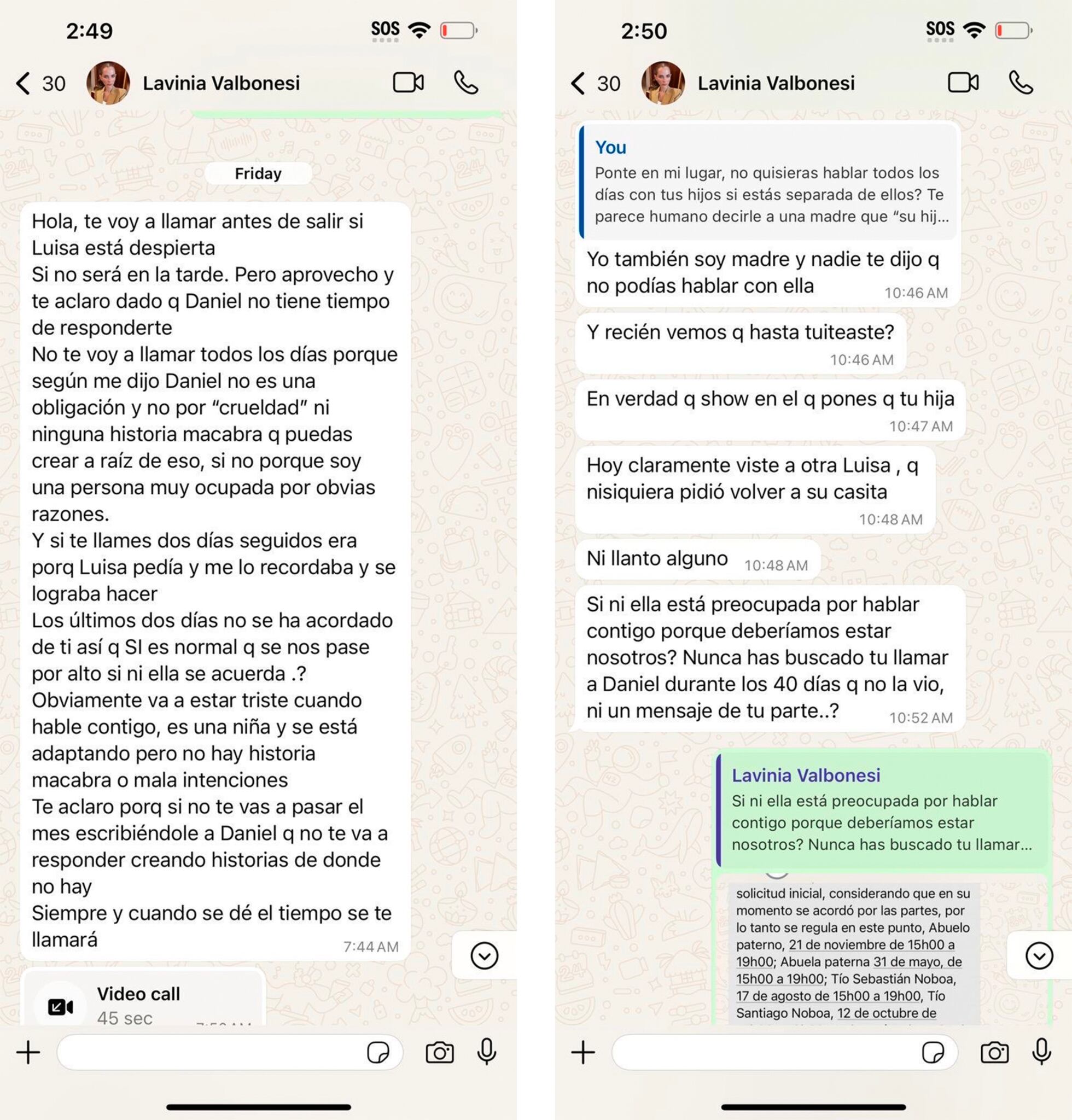 Gabriela Goldbaum acusa a Daniel Noboa de violencia vicaria: “Ha usado ...