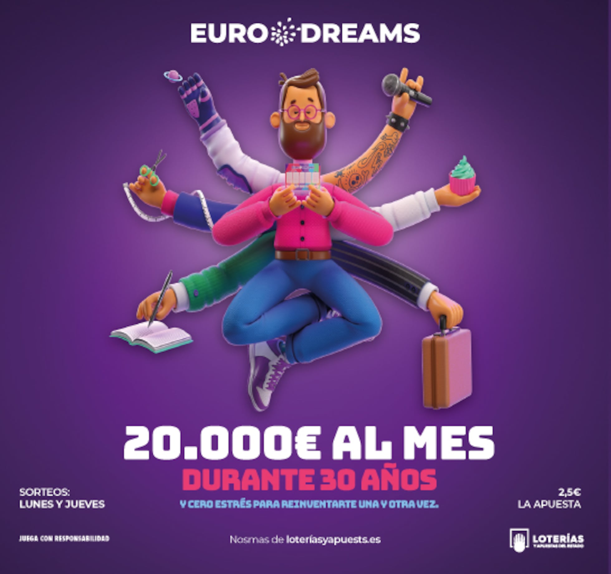 Eurodreams: comprobar sorteo del jueves 7 de agosto | Sorteos: Loterías ...