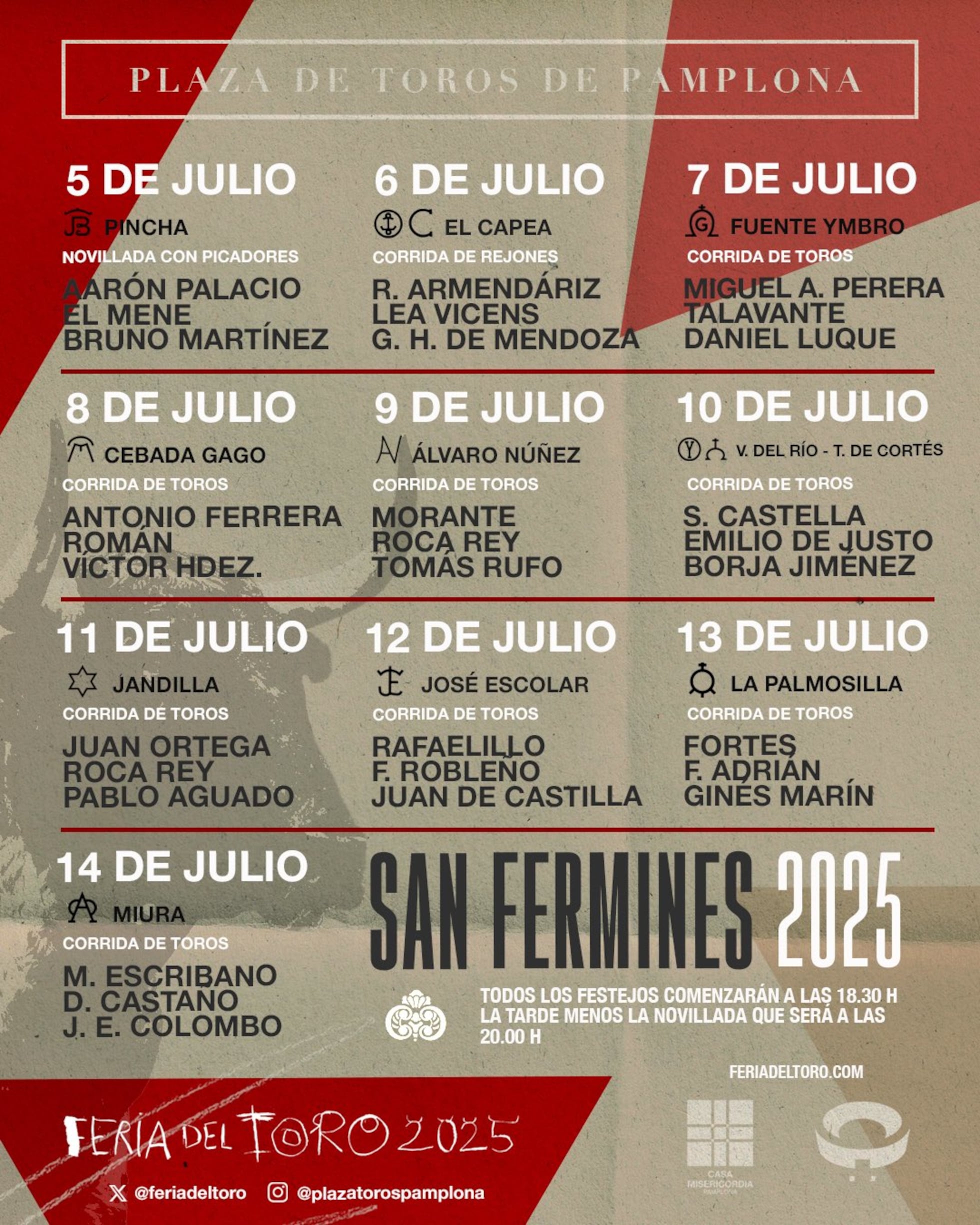 Fiestas de San Fermín: guía de los encierros, corridas y programa de ...