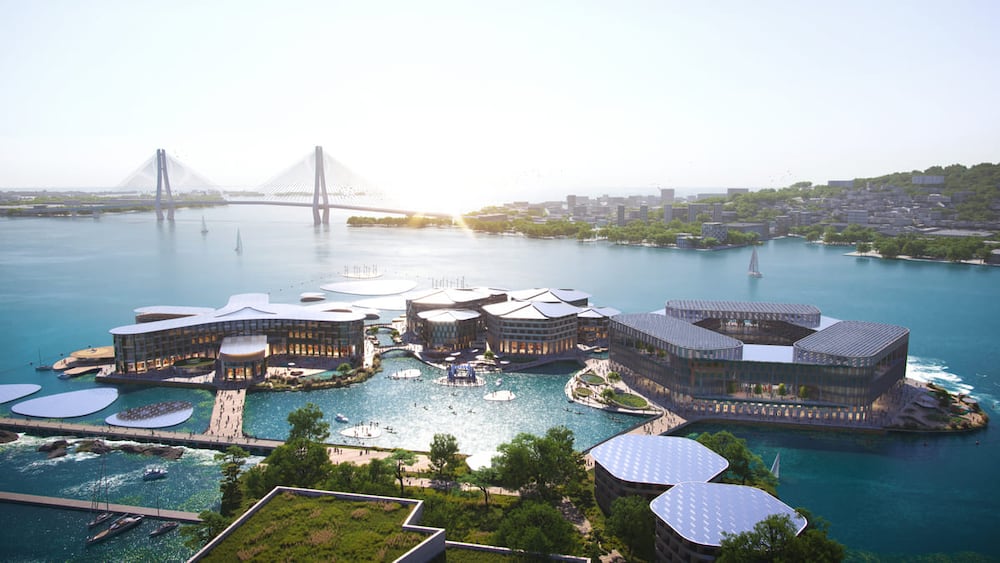 Oceanix Busan: The dream of building a floating city to tackle climate ...