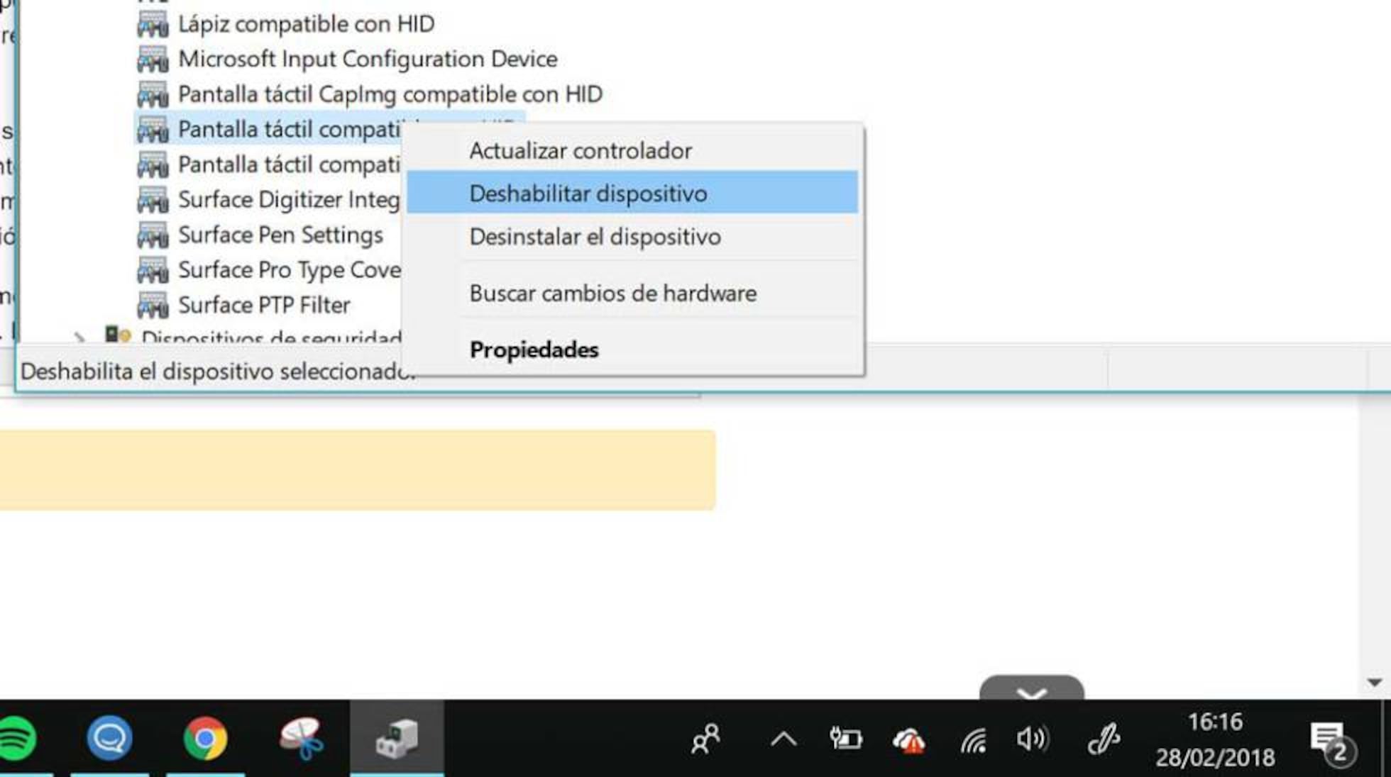 Cómo desactivar la pantalla táctil en un ordenador con Windows 10 ...