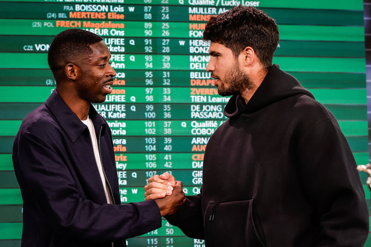 Roland Garros 2025: La mano de Dembélé es la fortuna de Alcaraz | Tenis ...