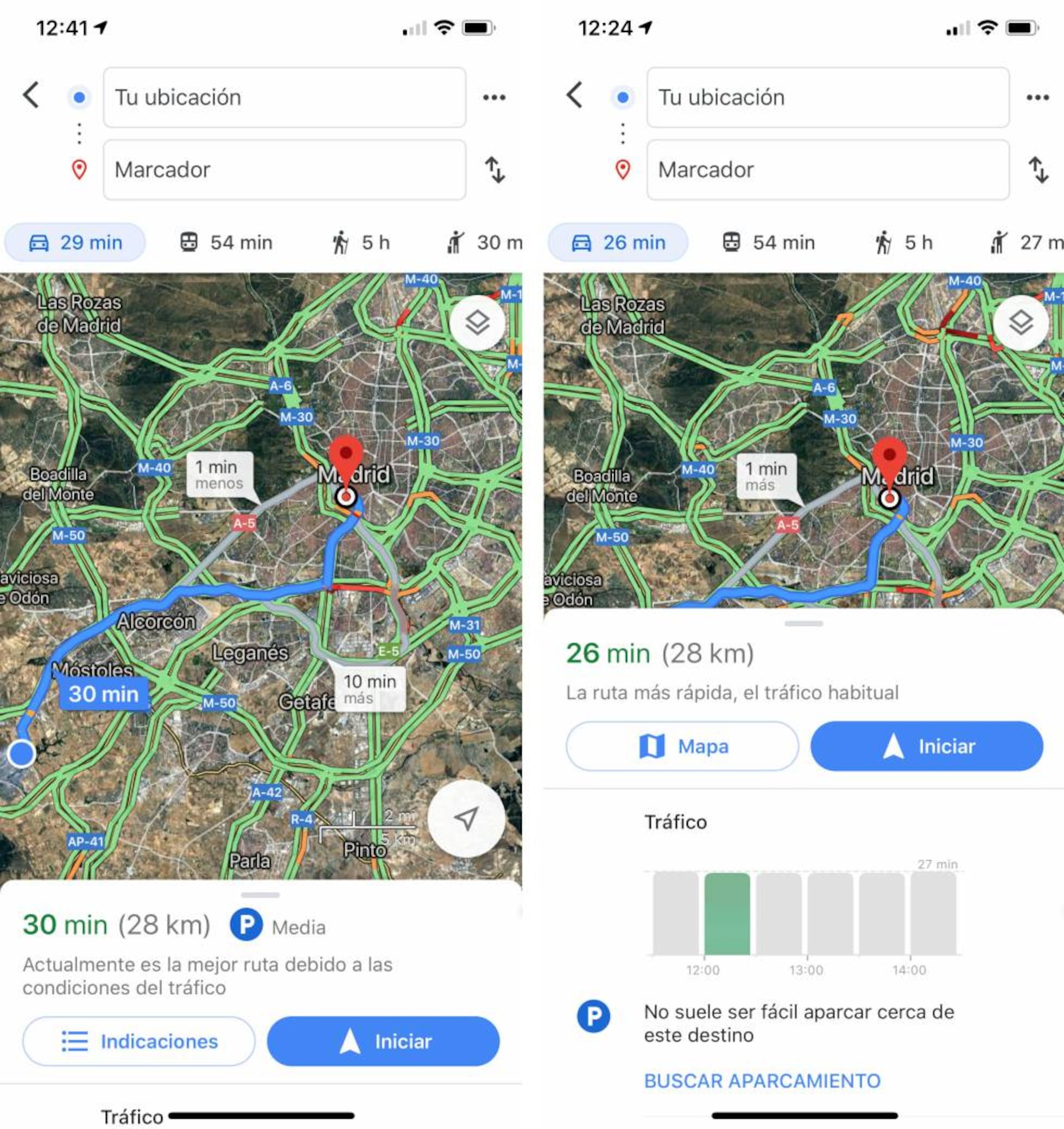 Cómo consultar a Google Maps qué tal se aparca en el lugar de destino ...