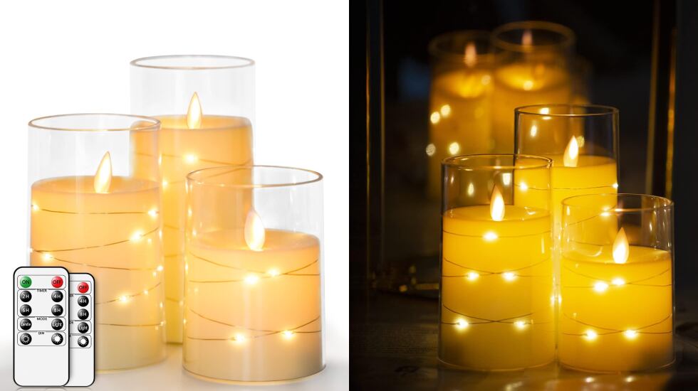 Velas led con efecto llama: las más decorativas para cada rincón ...