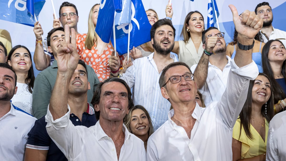 Aznar y Feijóo disparan a Vox pese a sus pactos con el PP: “Es aliado ...