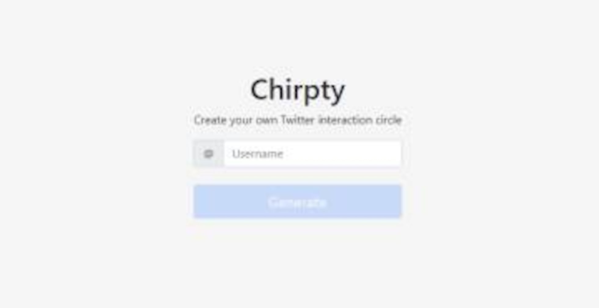 Chirpty: la web que te permite hacer el círculo de contactos e ...