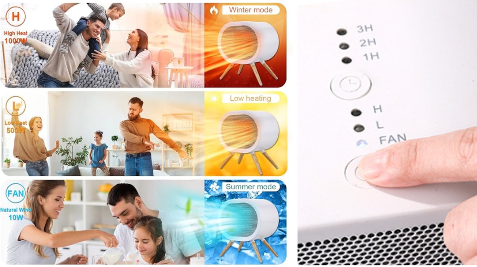 Así es el calefactor pequeño, barato y de diseño que queda bien en ...