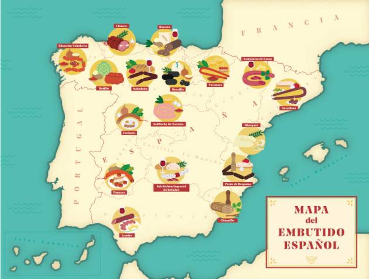 El mapa del embutido español | El Comidista | Gastronomía | EL PAÍS