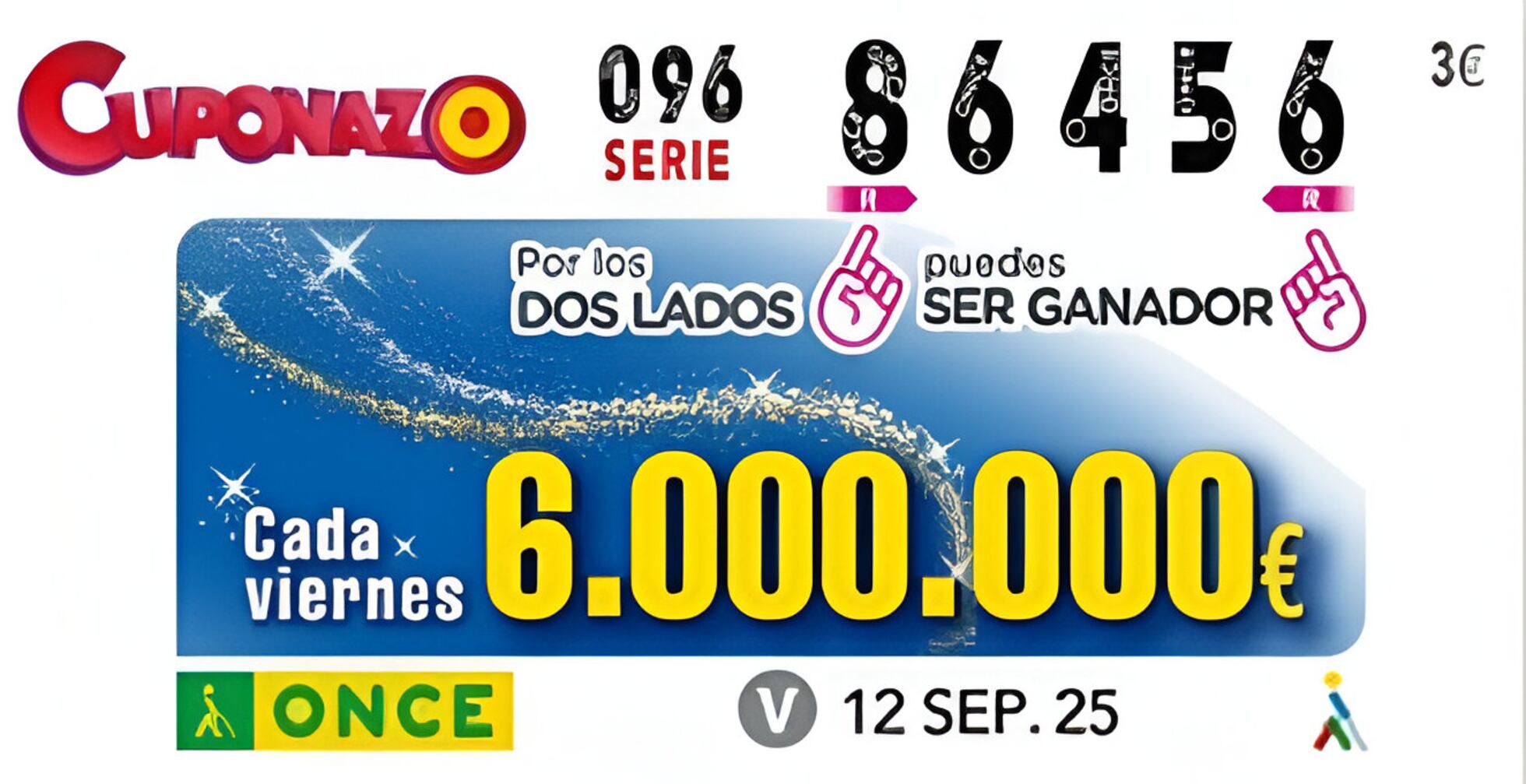 Cuponazo de la ONCE: comprobar sorteo del viernes 12 de septiembre ...