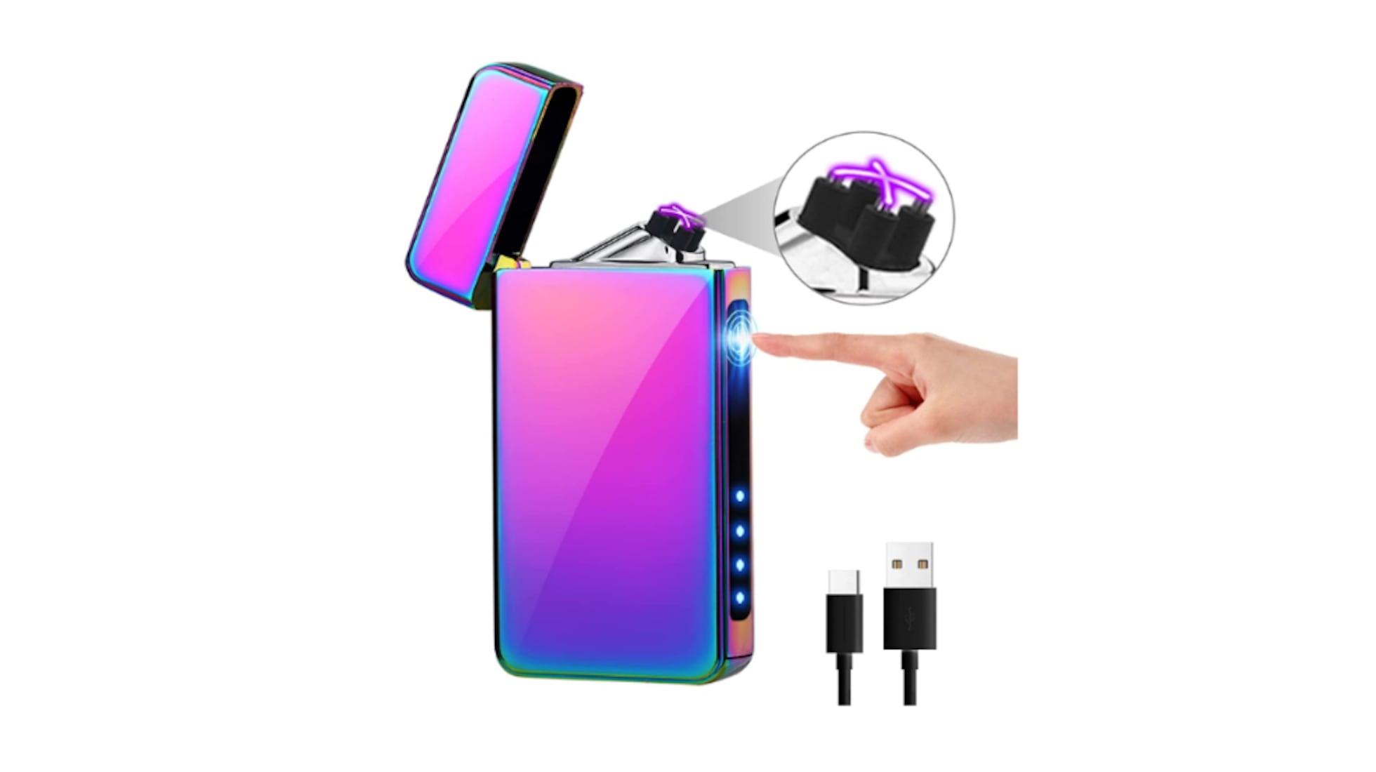 Mecheros eléctricos recargables por USB y resistentes al agua ...