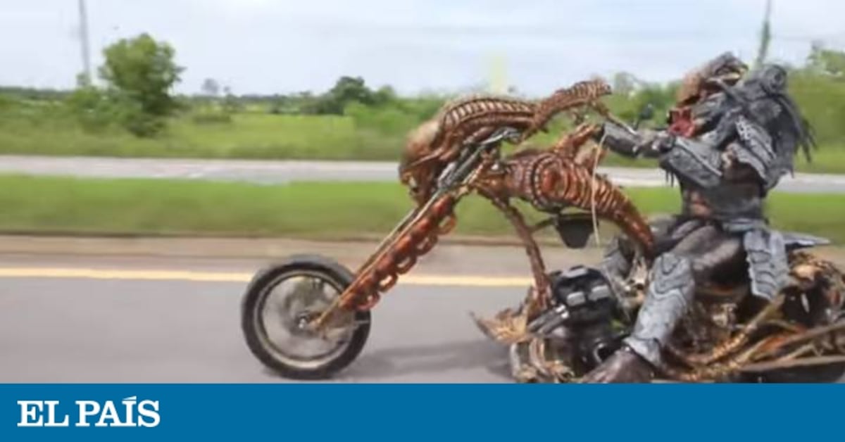 El misterio del motorista disfrazado de ‘Predator’ por una autopista ...