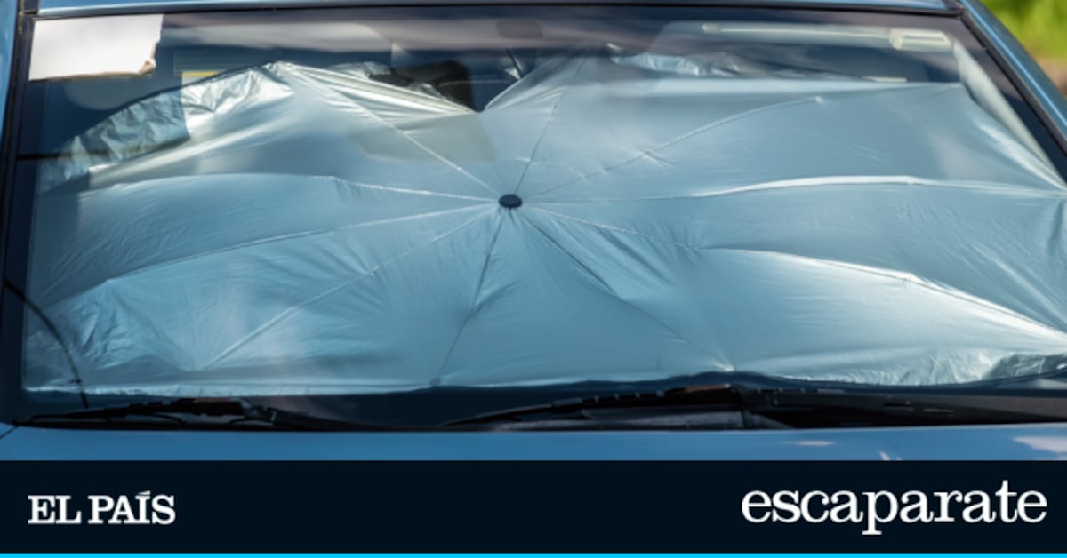 Así es el parasol del coche que se abre como un paraguas y tiene ...