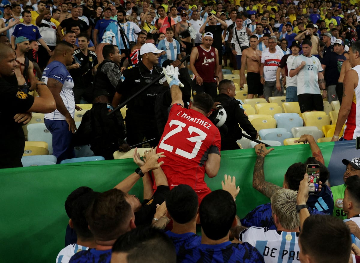 Brazil and Argentina fined for fan brawl at Maracana Stadium before ...