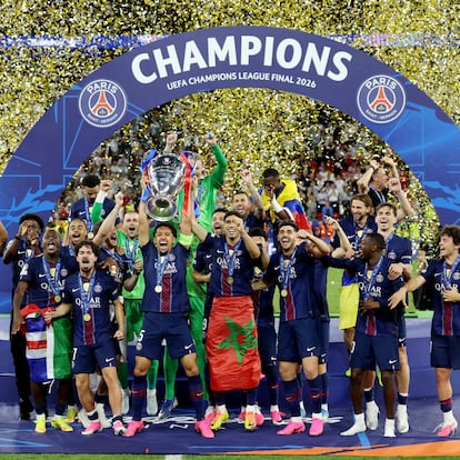 El PSG de Luis Enrique revalida la Champions ante un Arsenal que cayó ...