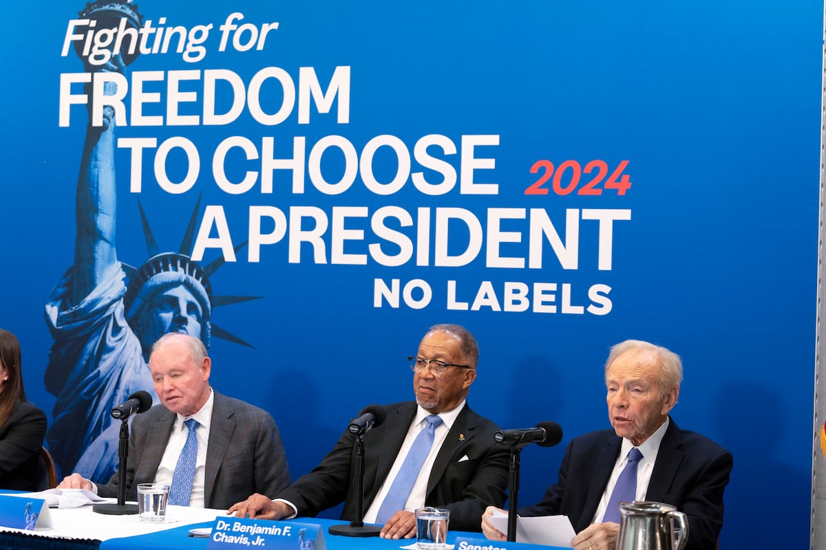 Third-party movement No Labels says it will field a 2024 presidential ...