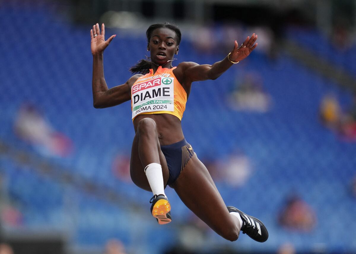 Fátima Diame clasifica a la final de salto de longitud en el Campeonato ...
