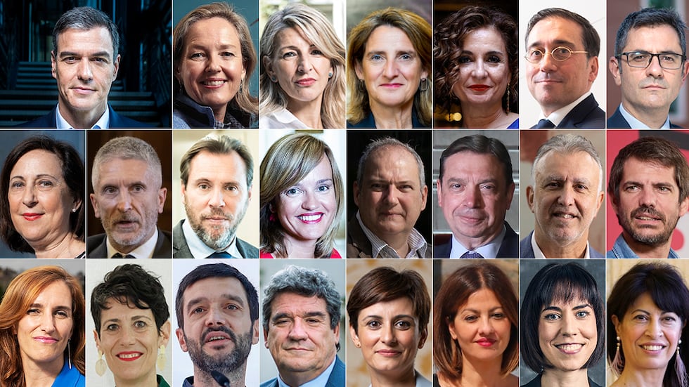 Lista completa de los ministros de Pedro Sánchez para el nuevo Gobierno ...