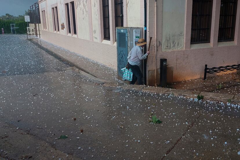 Valencia vivió este lunes una granizada de tamaño histórico, con récord ...