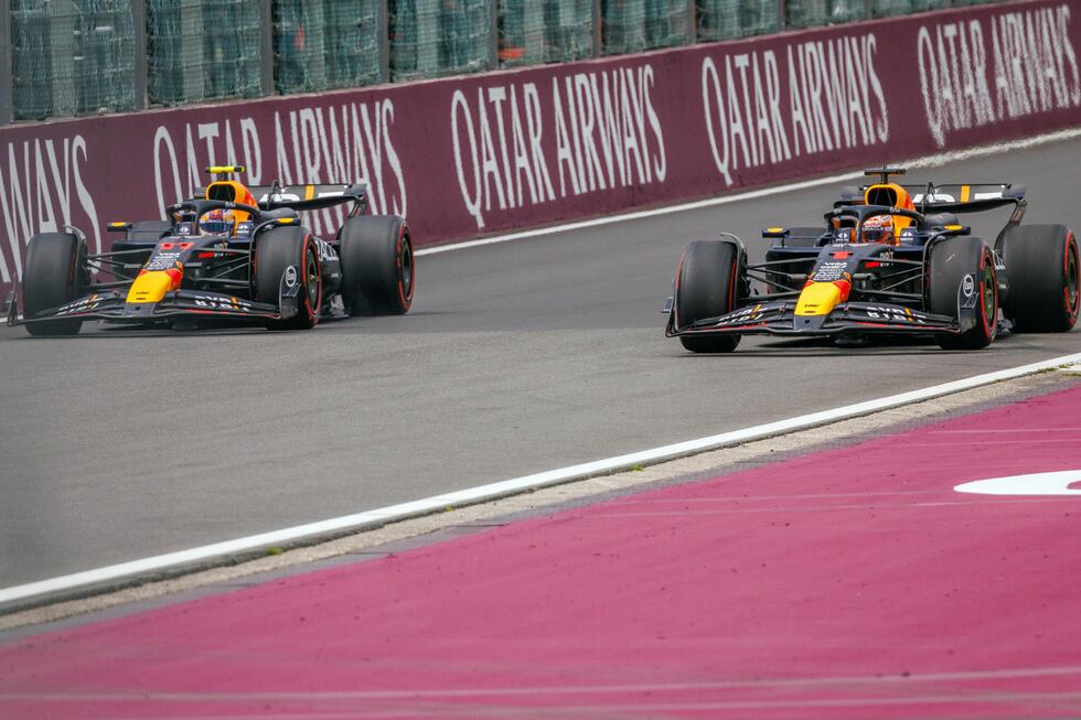 Checo Pérez, segundo en el GP de Bélgica de F1, lleva al límite la paciencia de Red Bull ...