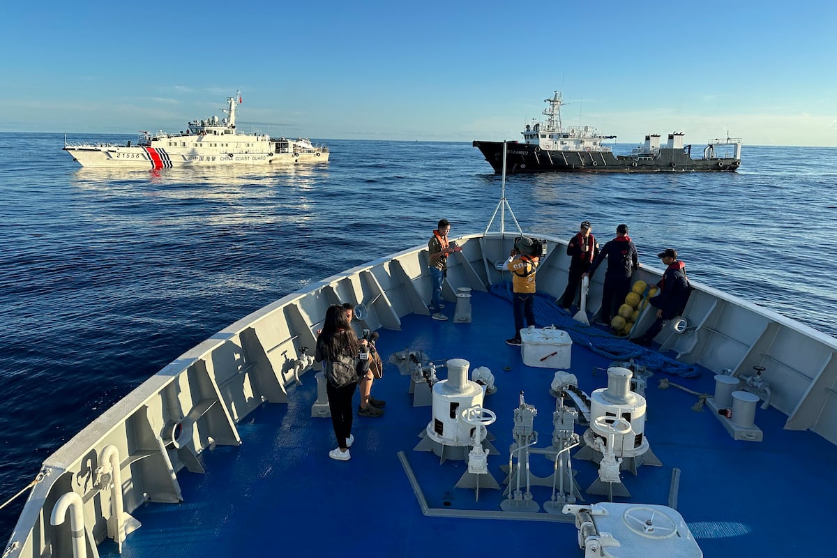 Dozens of Chinese ships chase Philippine vessels as US renews warning ...