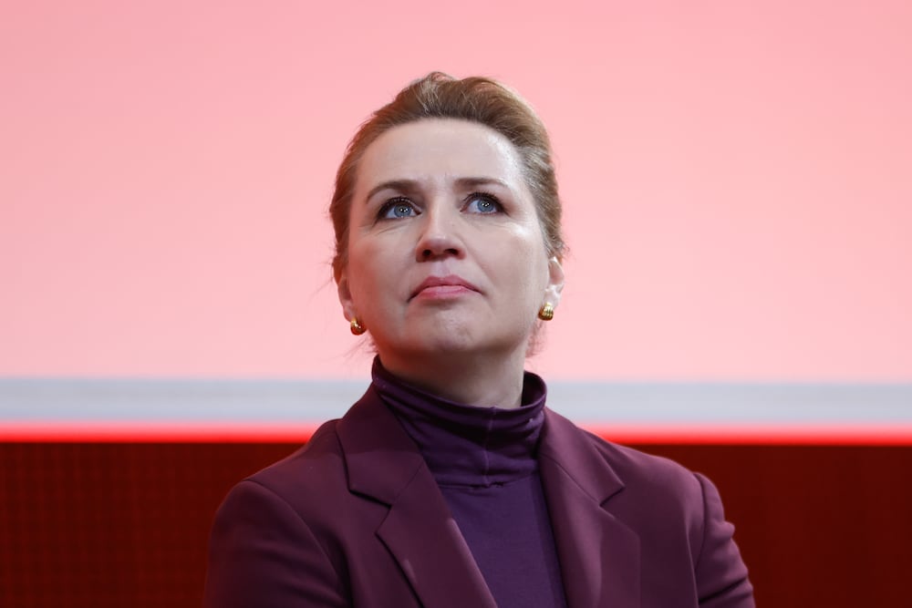 The evolution of Mette Frederiksen, the Danish prime minister standing ...