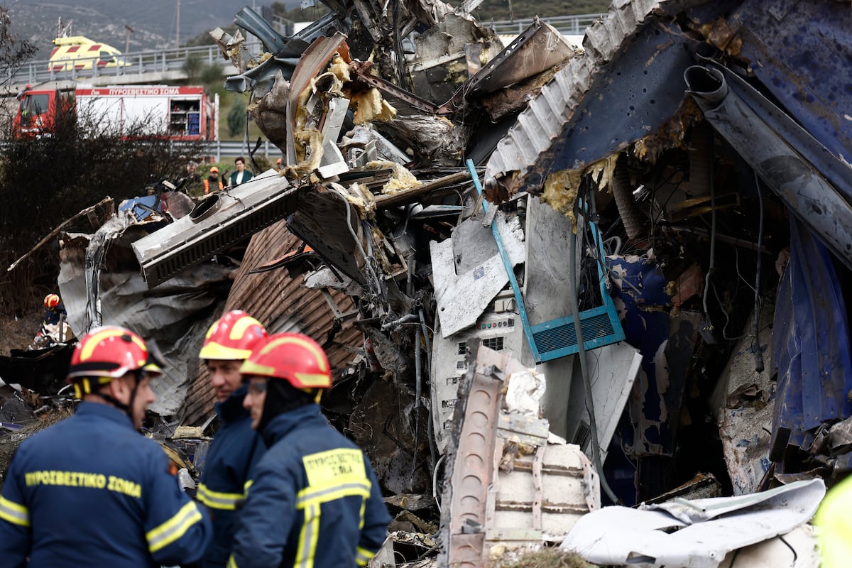 Greek train crash survivor: ‘To the right everything was fire, smoke ...