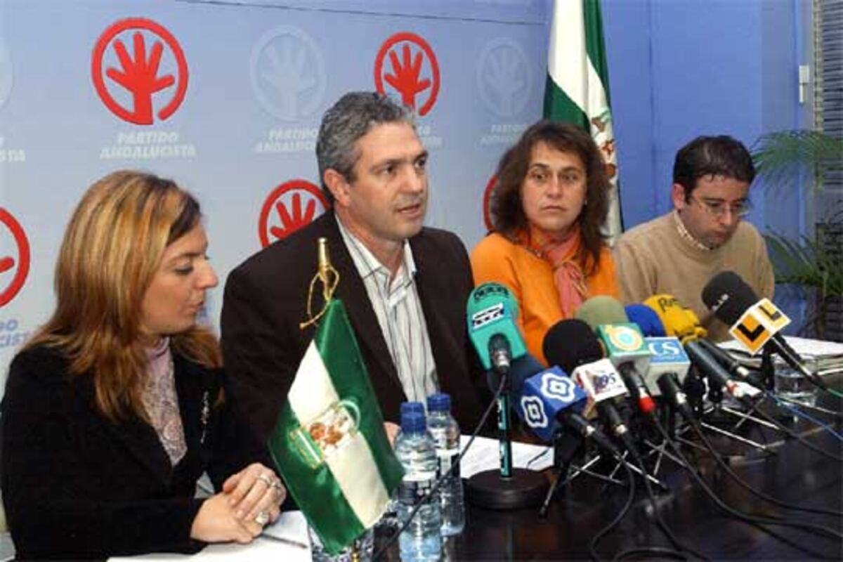Los andalucistas Mercedes Gil, Pédro Pérez, María José Lanzat y Pablo ...