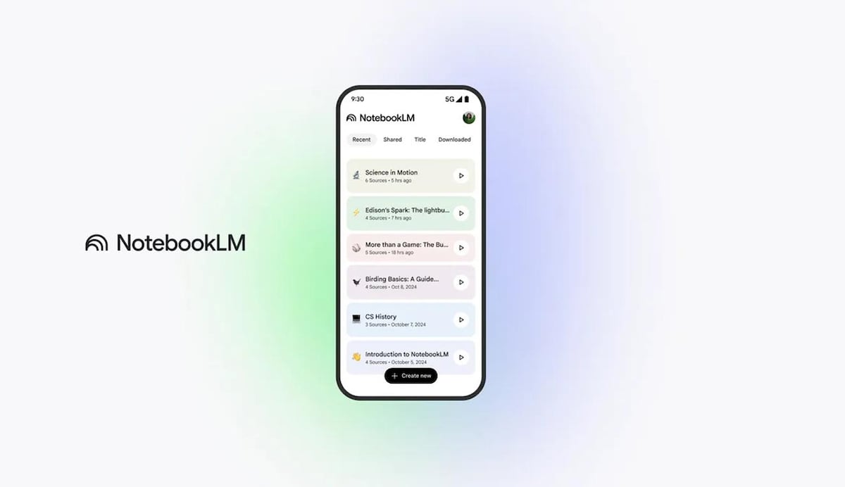 La app de NotebookLM de Google llega a España para iOS y Android, así ...