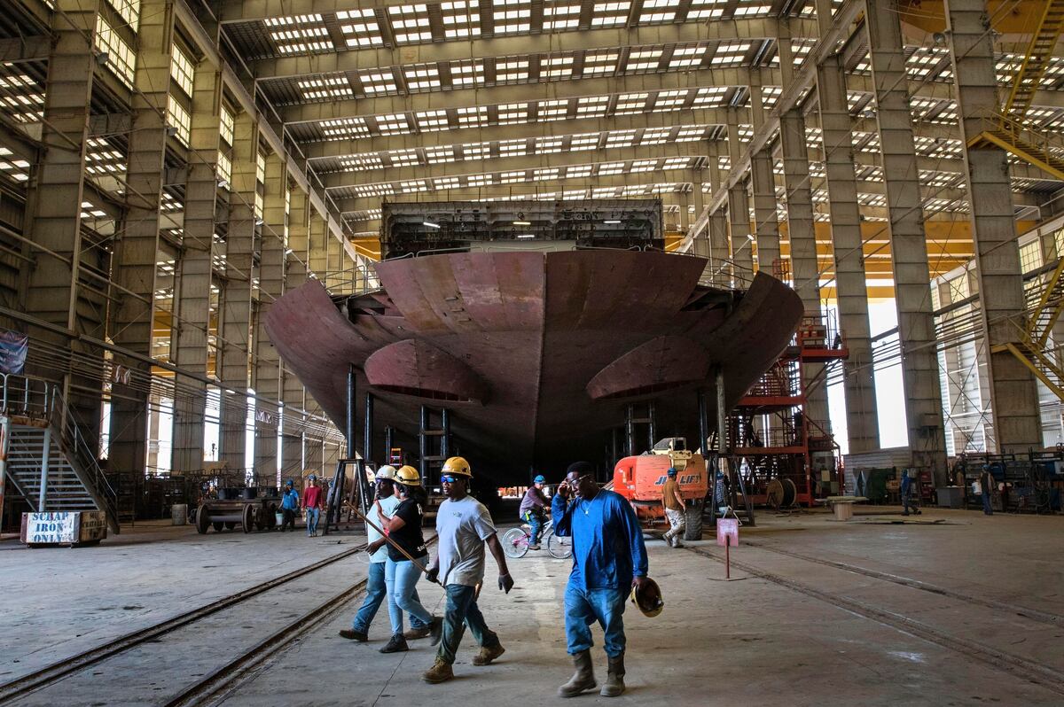 A ship for windpower is taking shape in Louisiana oil country | U.S ...
