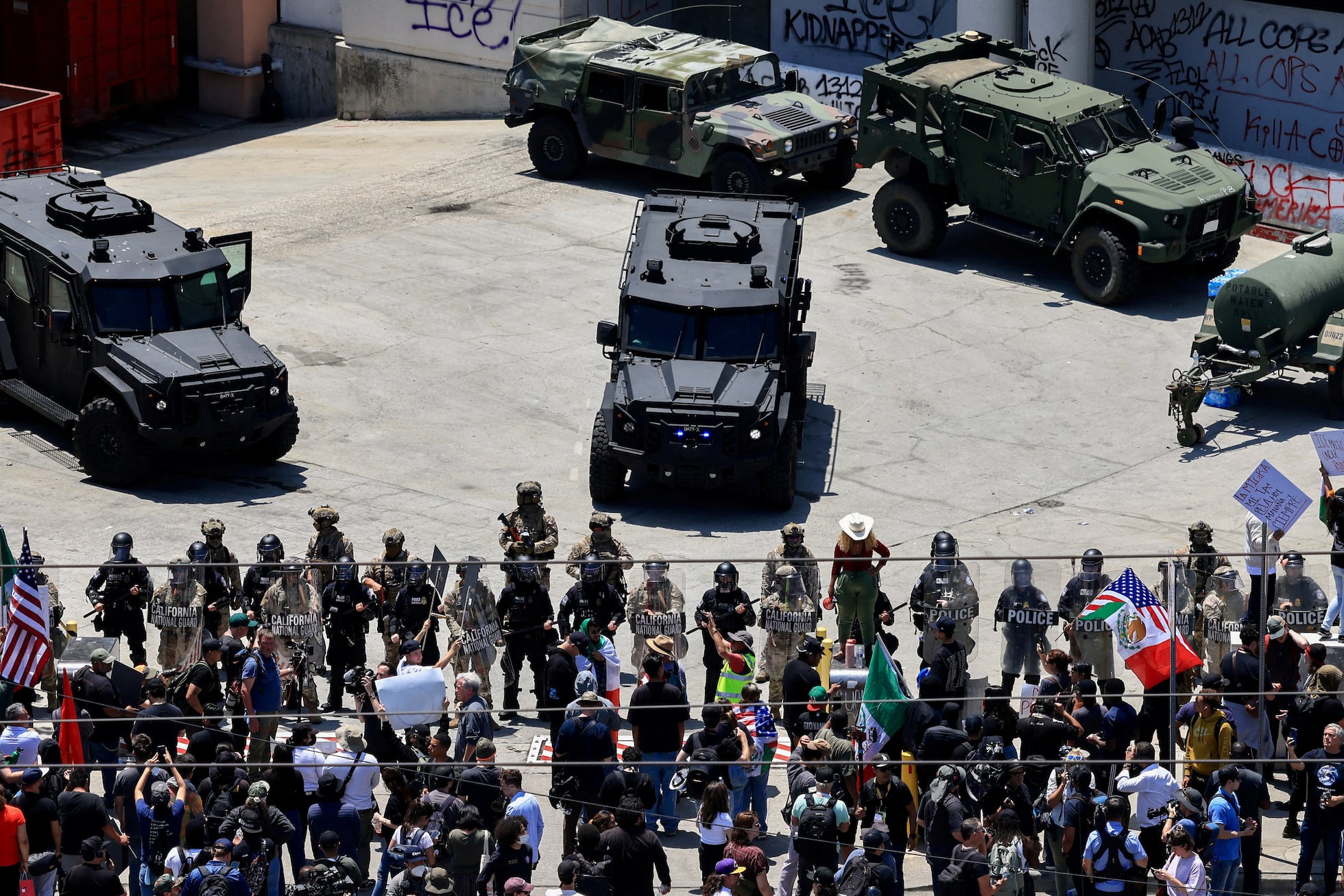 Charges against immigration protesters in Los Angeles veer between ...
